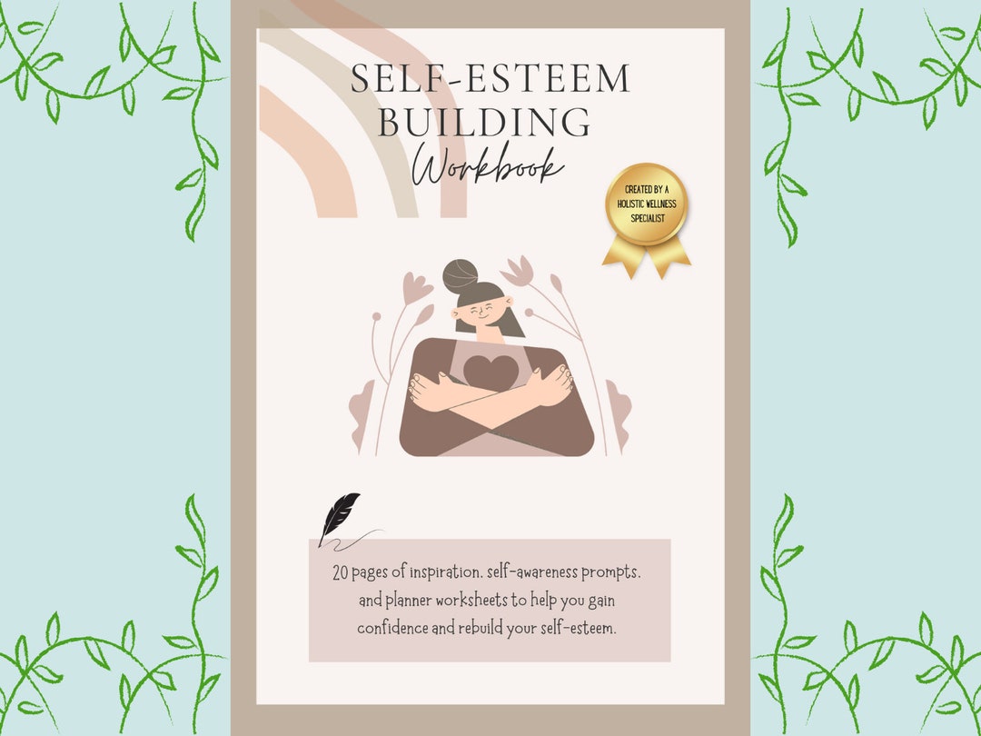 Self-esteem Workbook, Therapy Workbook, Confidence Building Worksheets ...