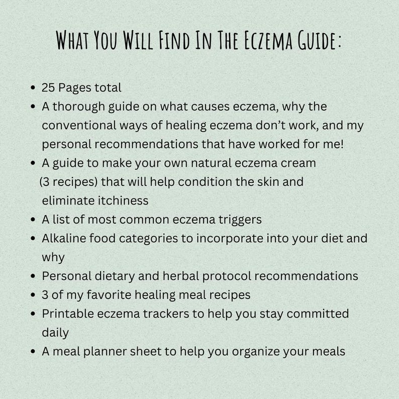 Healing Eczema Naturally Guide, Eczema Relief, Skin Healing, Eczema ...