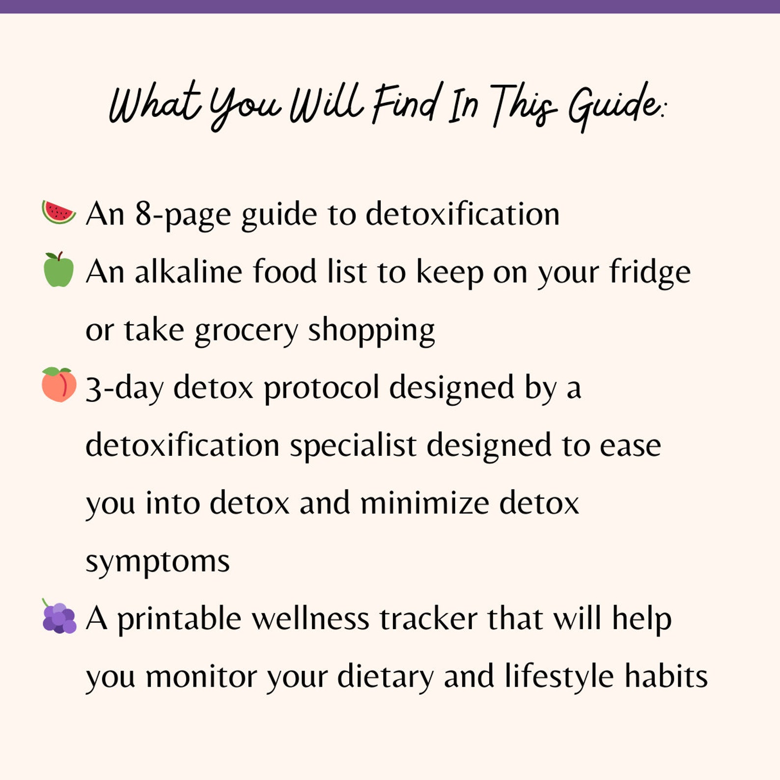 3-day Detox Guide & Checklist, Detox Checklist, Post-vacation Detox ...