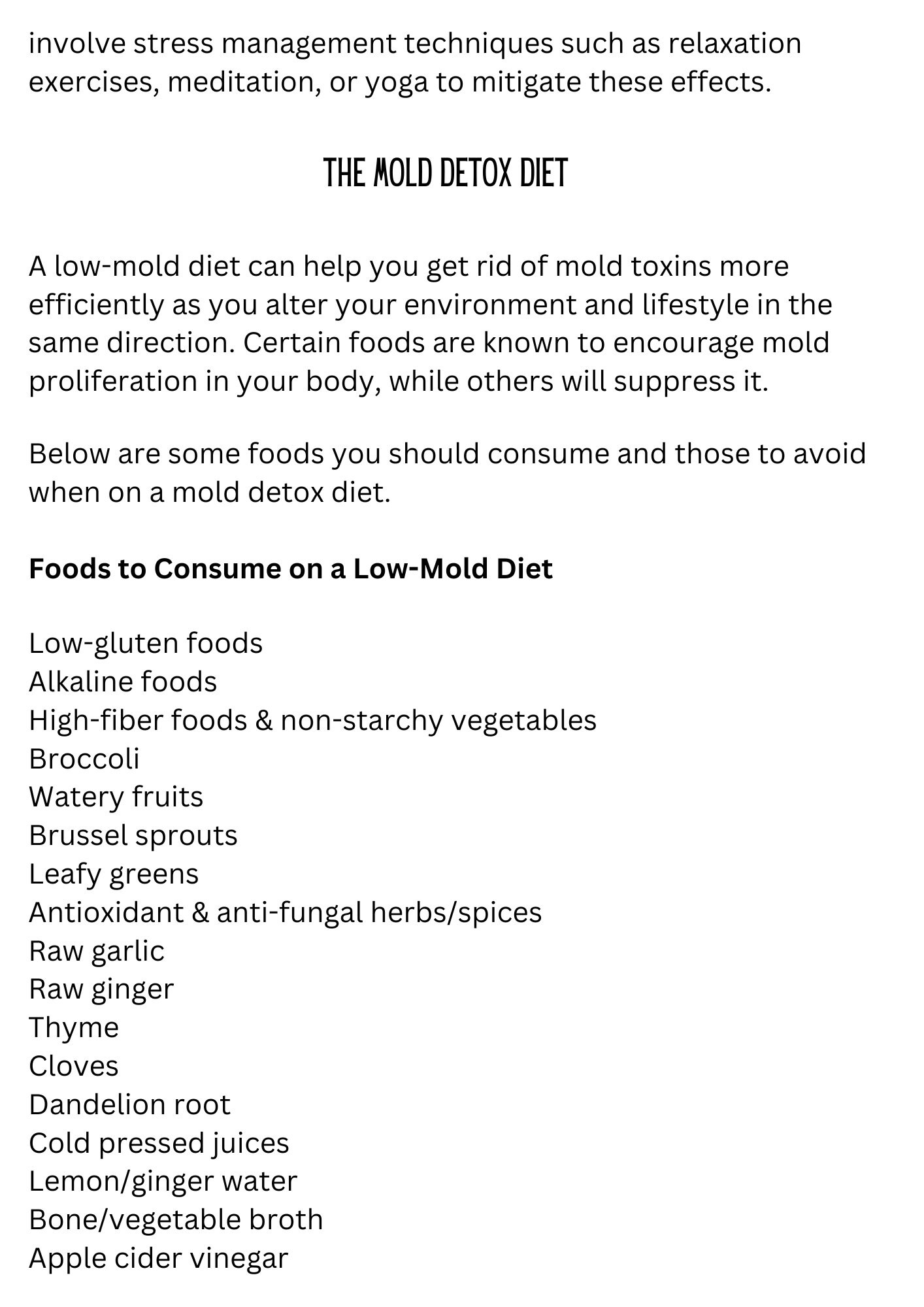 Mold Detox Guide, How to Detox From Mold, Mold-free Guide, Healing From ...