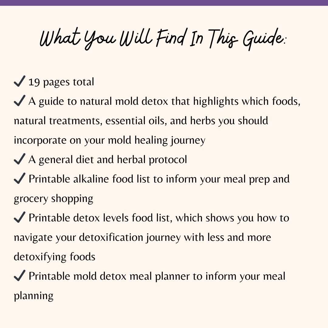 Mold Detox Guide, How to Detox From Mold, Mold-free Guide, Healing From ...