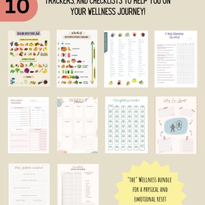 Printable Wellness Bundle, Chronic Illness Tracker, Body Detox Lists ...