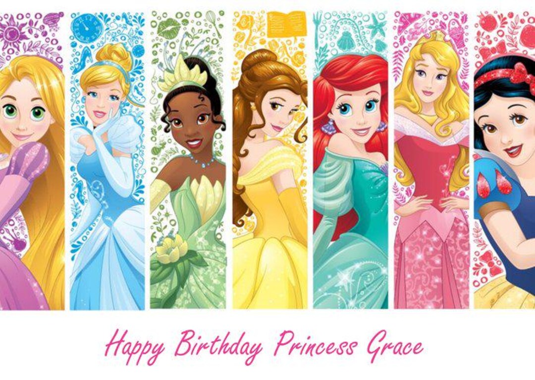 Princess Edible Cake Image, Physical Product - Etsy