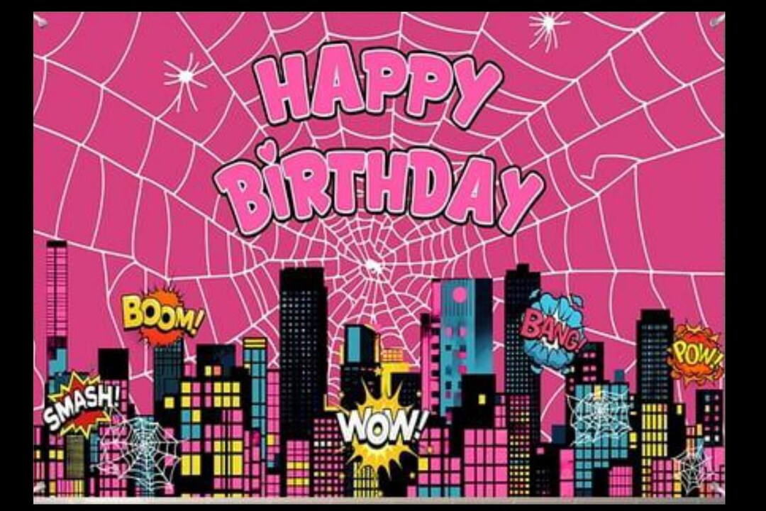 Boom Happy Birthday Edible Cake Image, Physical Product - Etsy