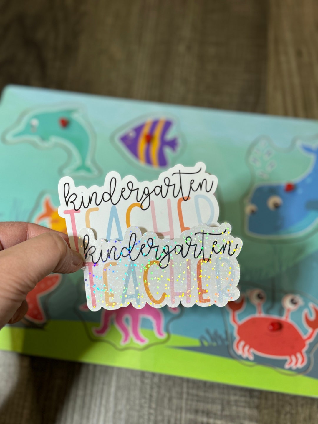 Kindergarten Teacher Sticker | Teacher Sticker | Laptop Sticker ...
