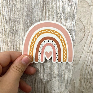 Boho Rainbow Sticker | Boho Sticker for Laptop | Sticker for Water ...