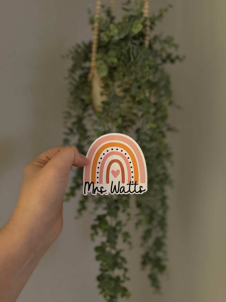 Boho Rainbow Sticker Boho Sticker for Laptop Sticker for Water Bottle ...