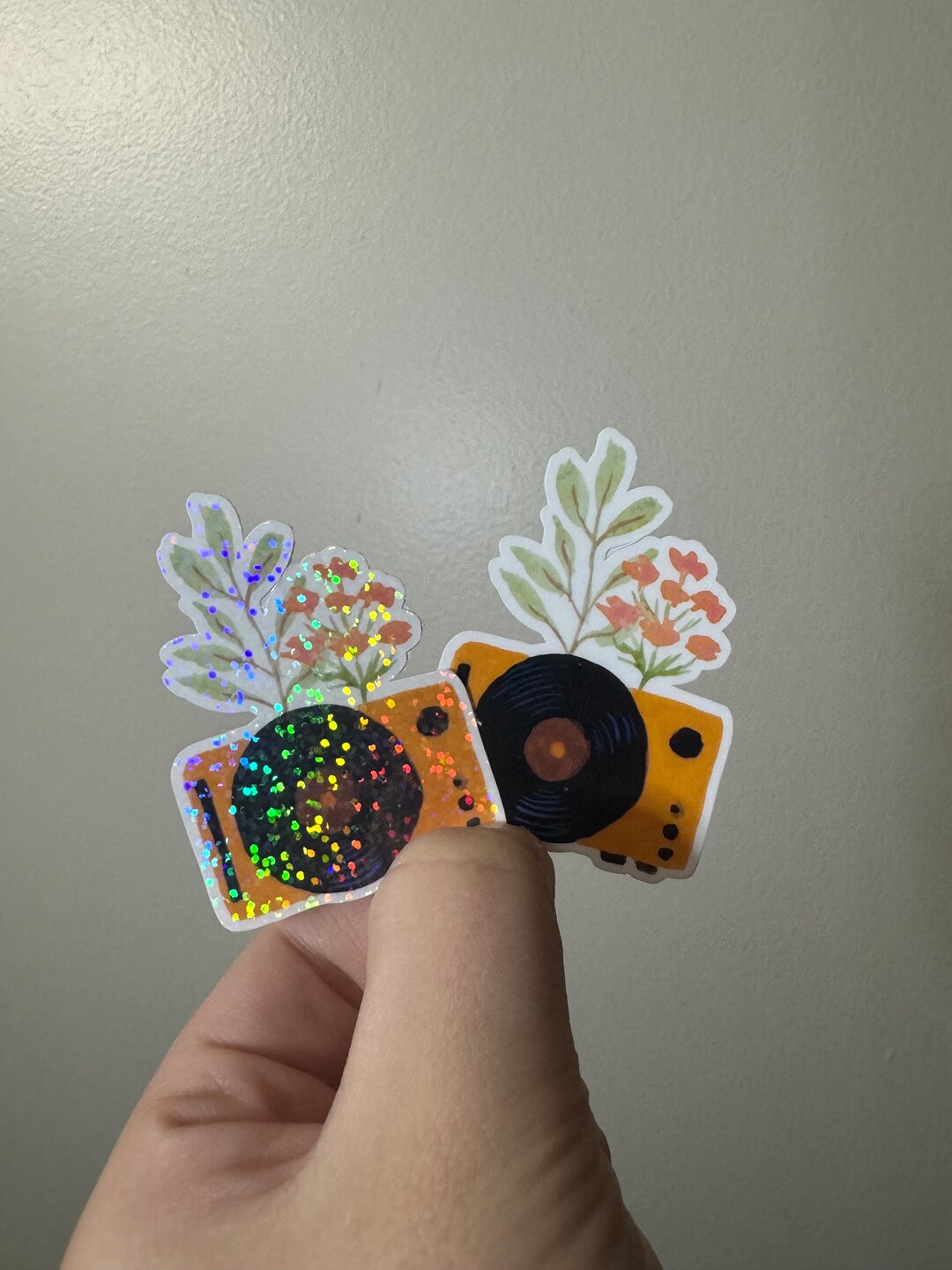 Camera Sticker Photography Photographer Sticker Floral Sticker ...