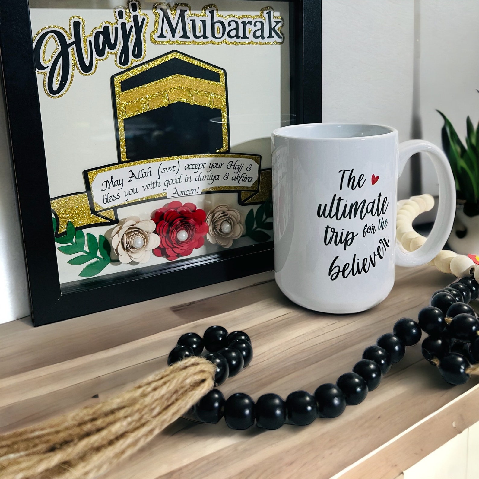 Hajj Mubarak Gift, Hajj Mubarak Shadow Box, Hajj Gift, Eid Mubarak Gift ...