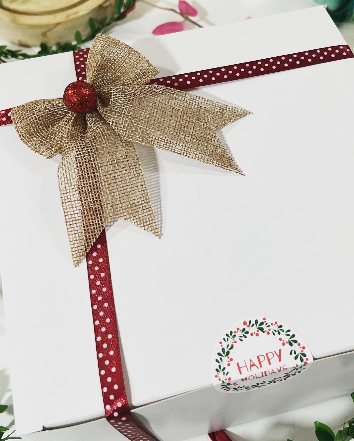 Happy Holidays Gift Box, Christmas Gift Box, Holidays Gift Box, Happy ...
