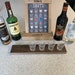 Shot Flight Board | Custom Engraved Solid Wood | Personalized Shot ...