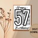 57th Birthday Card, Happy 57 Birthday, Birthday Card for 57-year-old ...