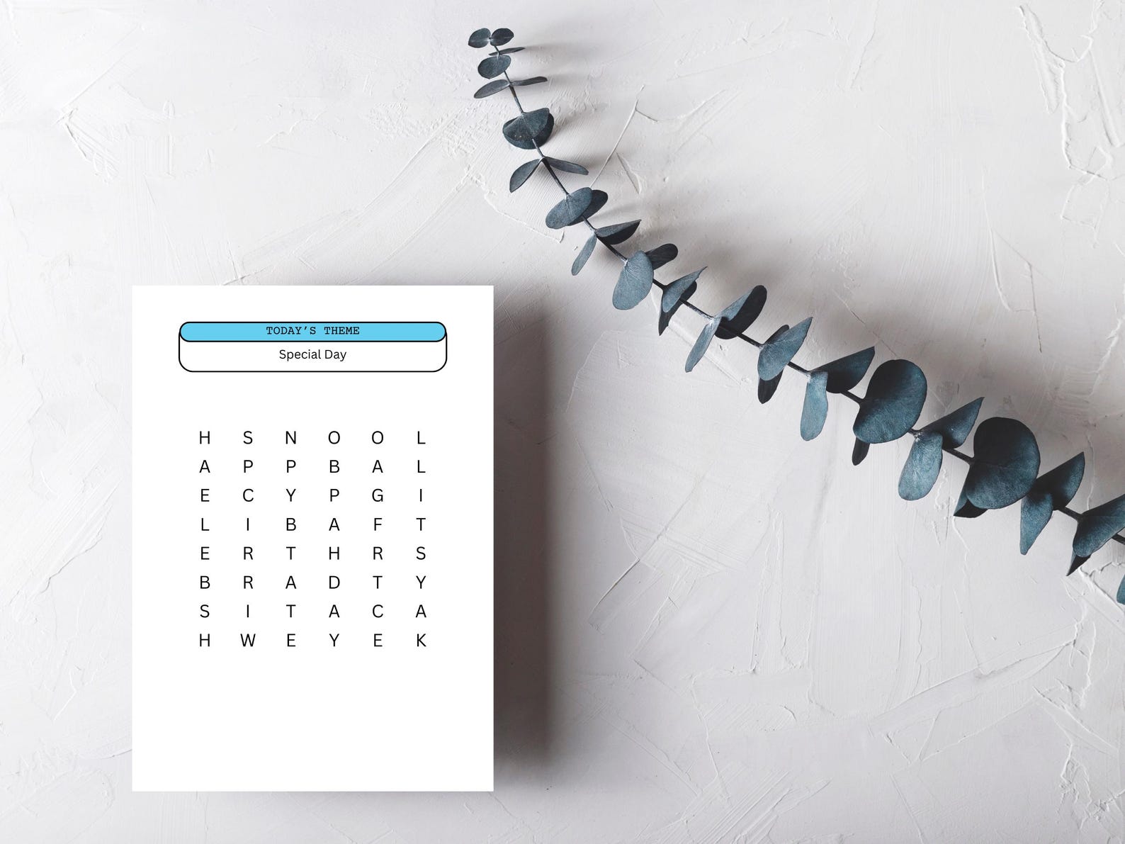 Strands Birthday Card, NYT Games Card, Printable Birthday Card, Puzzle ...