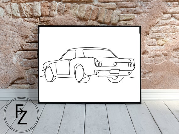 Simple Drawings Of Mustangs