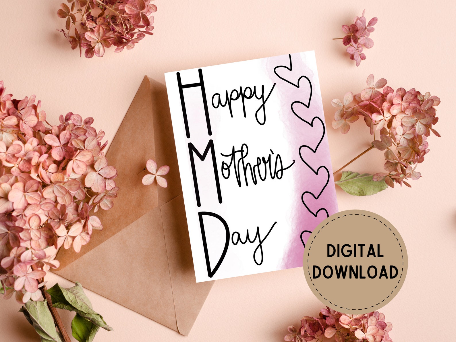 Mother's Day Card, Happy Mother's Day, Printable Mother's Day Card ...