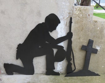 Fallen Soldier Yard Sign - Etsy