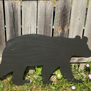 BEAR FAMILY, Set of 3, Silhouette Shadow Wood Outdoor Yard Art Signs ...