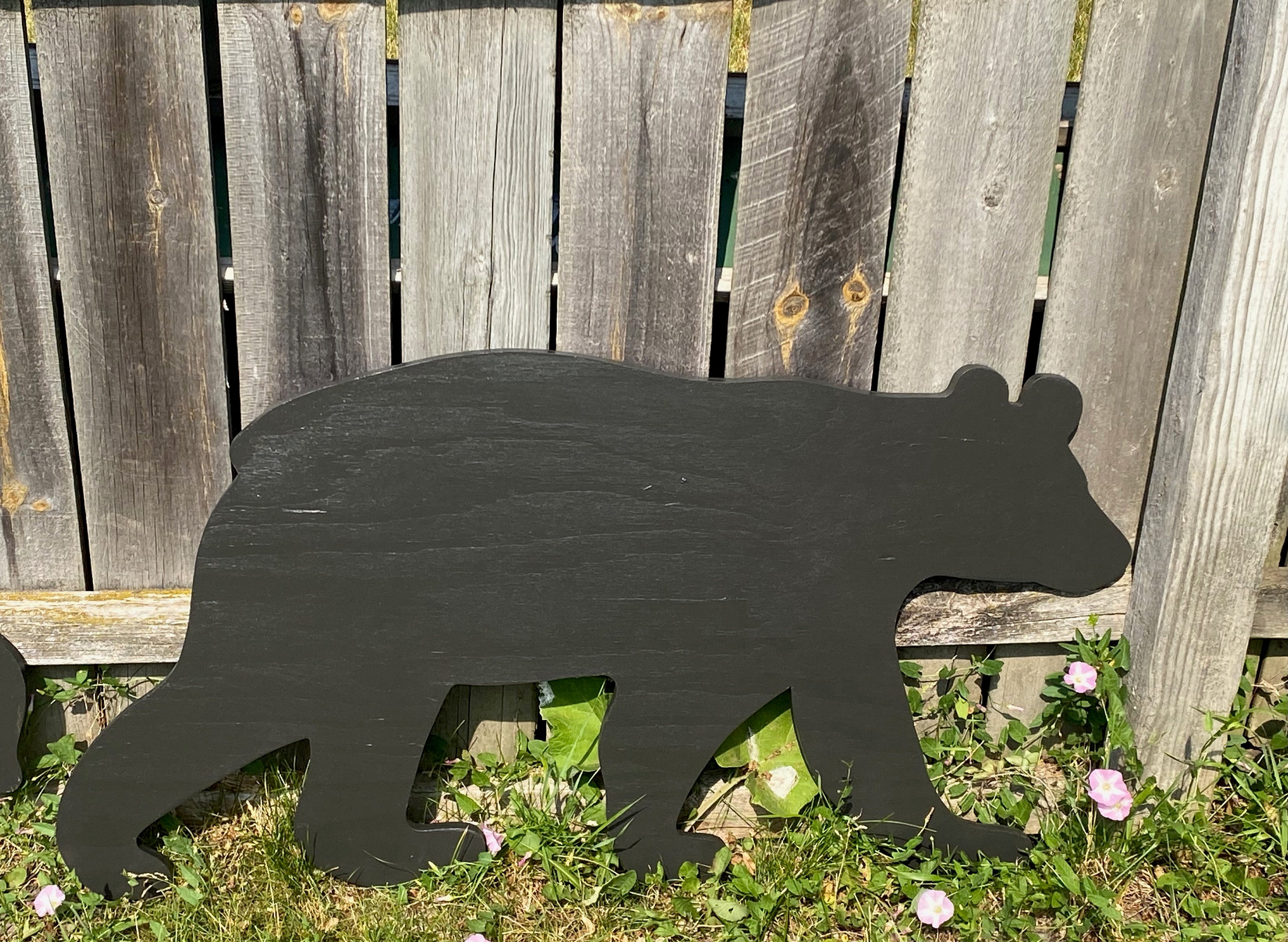 BEAR FAMILY Set of 3 Silhouette Shadow Wood Outdoor Yard Art - Etsy