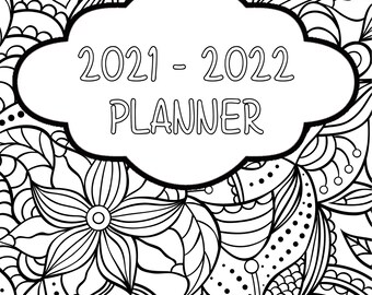 Coloring Planner | Etsy