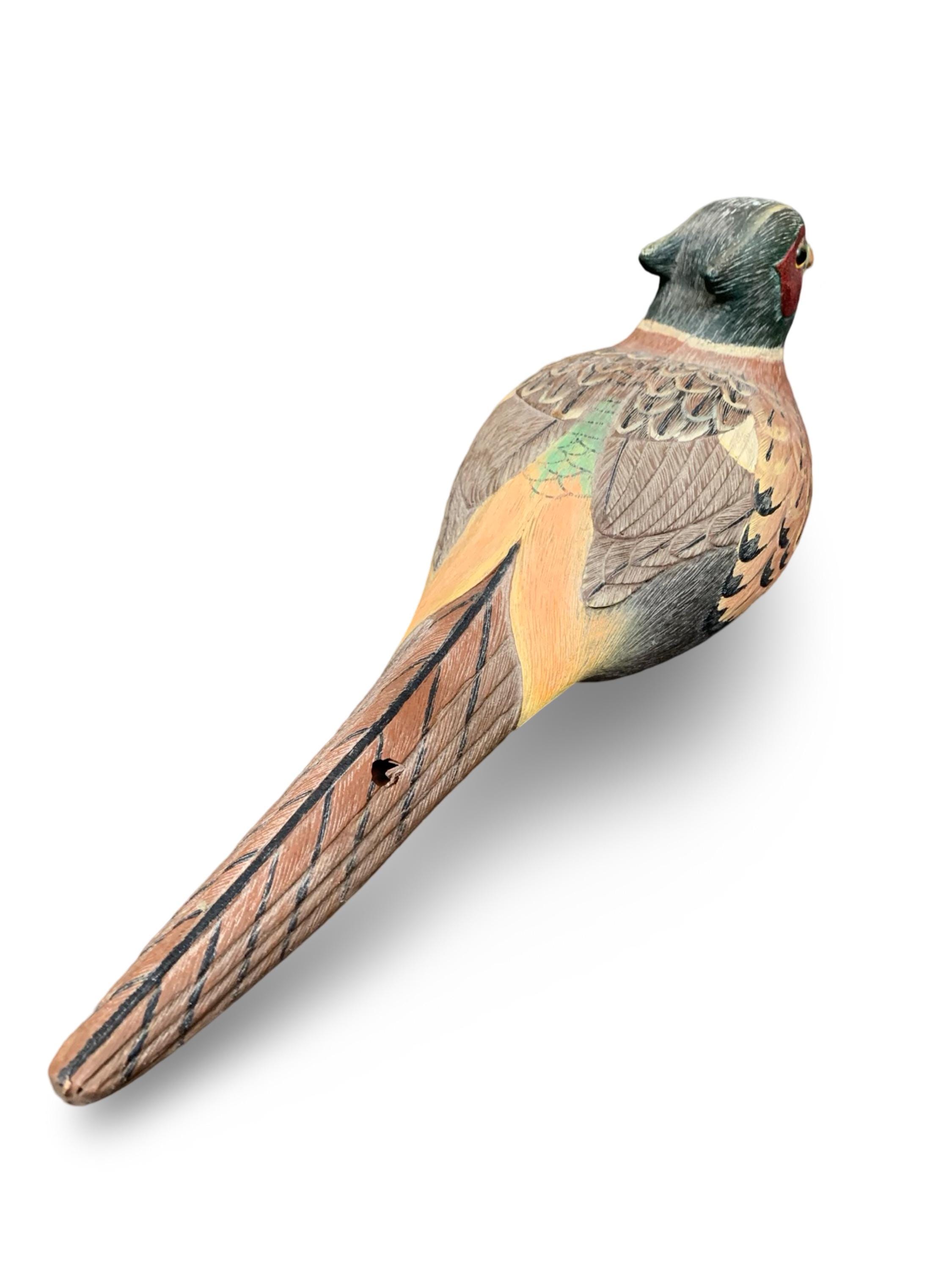 Vintage Pheasant Bird Decoy Signed P. Bland 1984 - Etsy