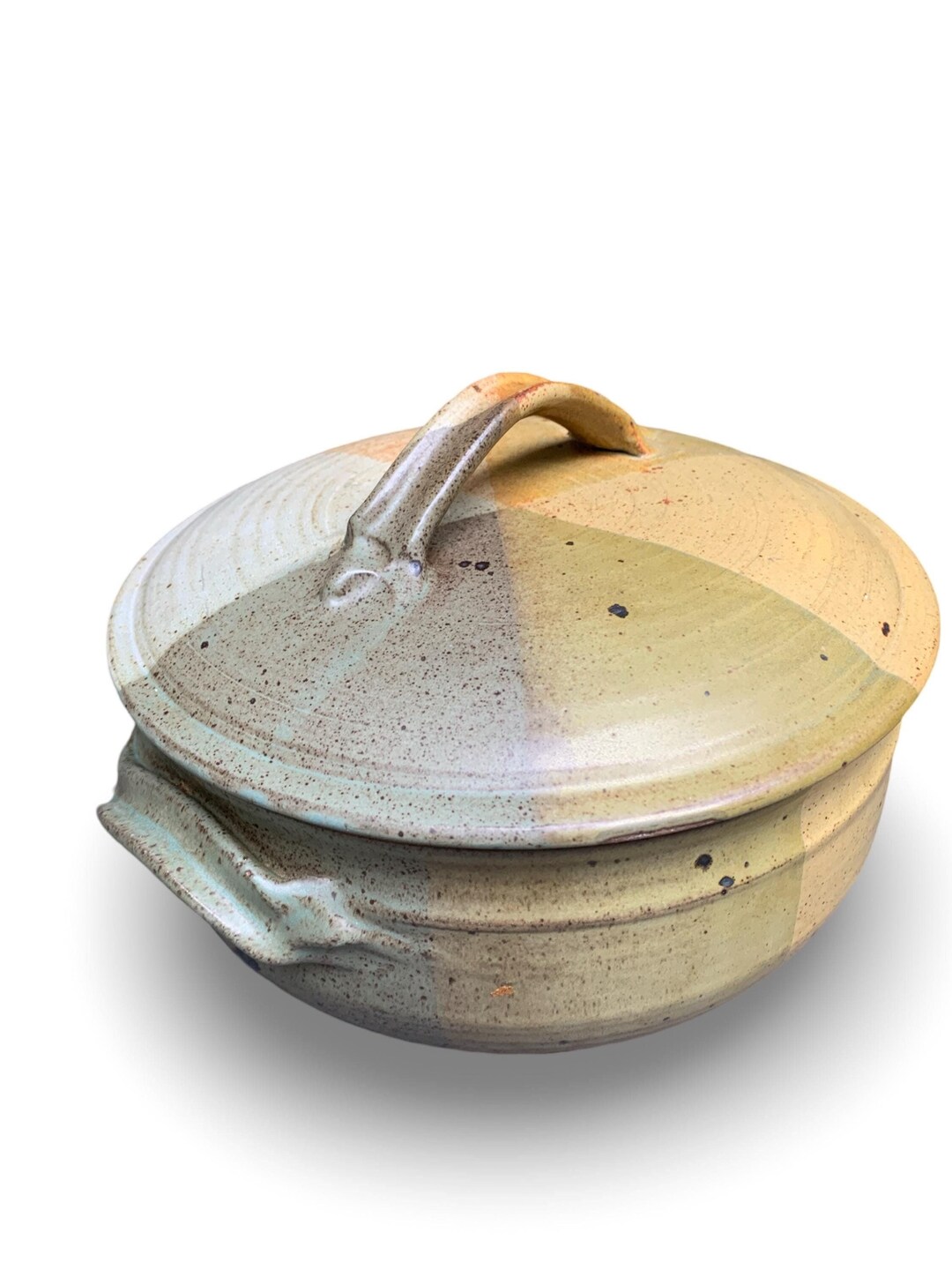 Vintage William Creitz Stoneware Pottery Covered Serving Bowl Casserole ...