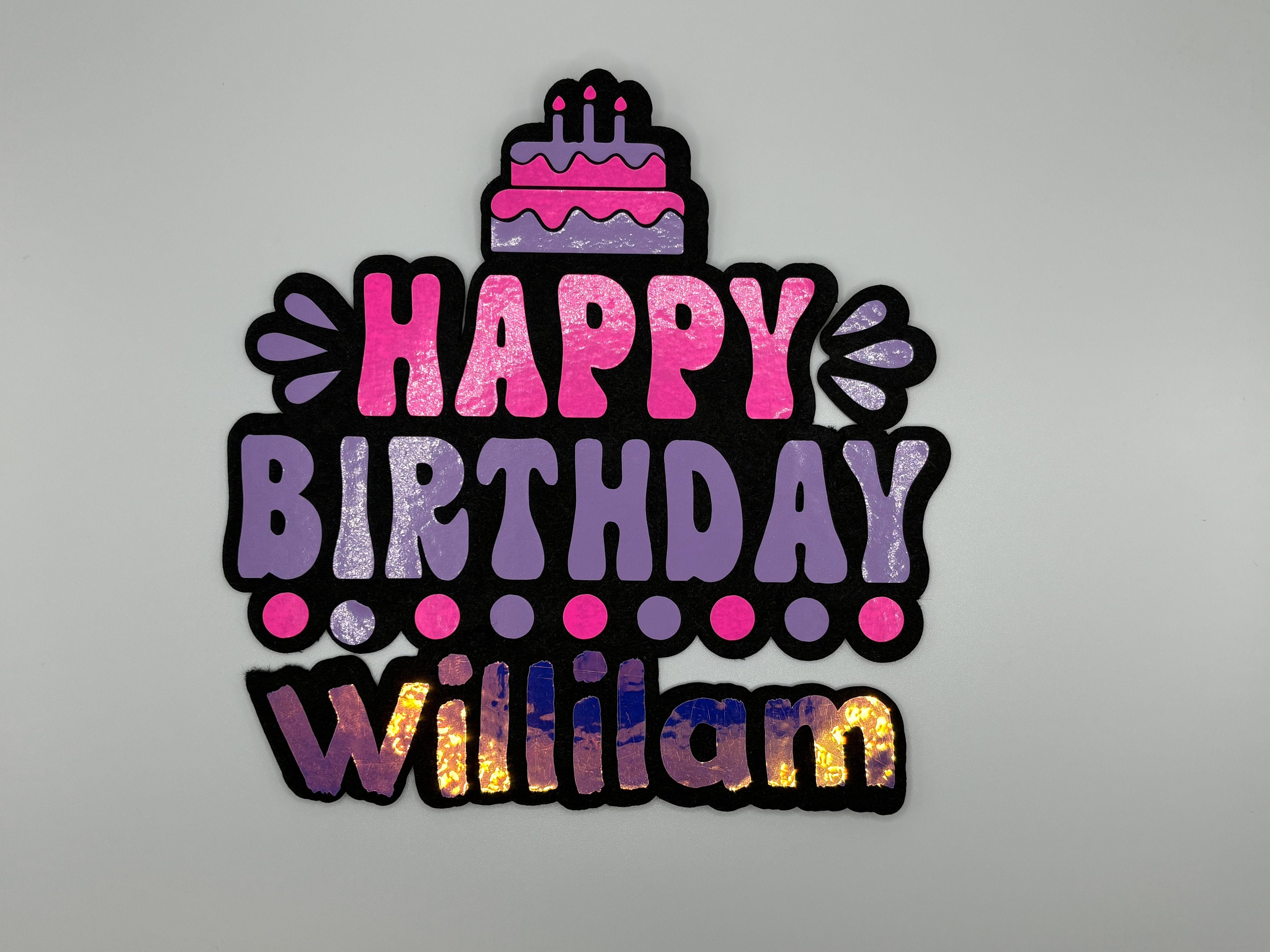 Happy Birthday Topper - Etsy