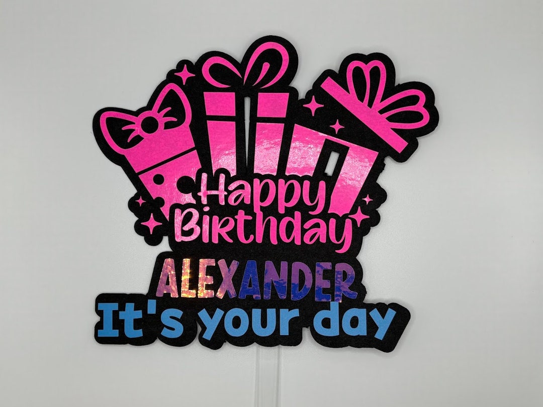 Happy Birthday Topper - Etsy