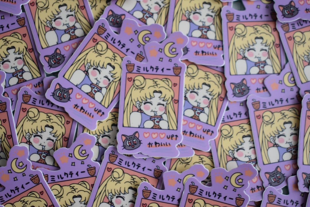 Anime Sticker| Trending | Decal | Aesthetic | Sticker | Laptop | Bottle ...