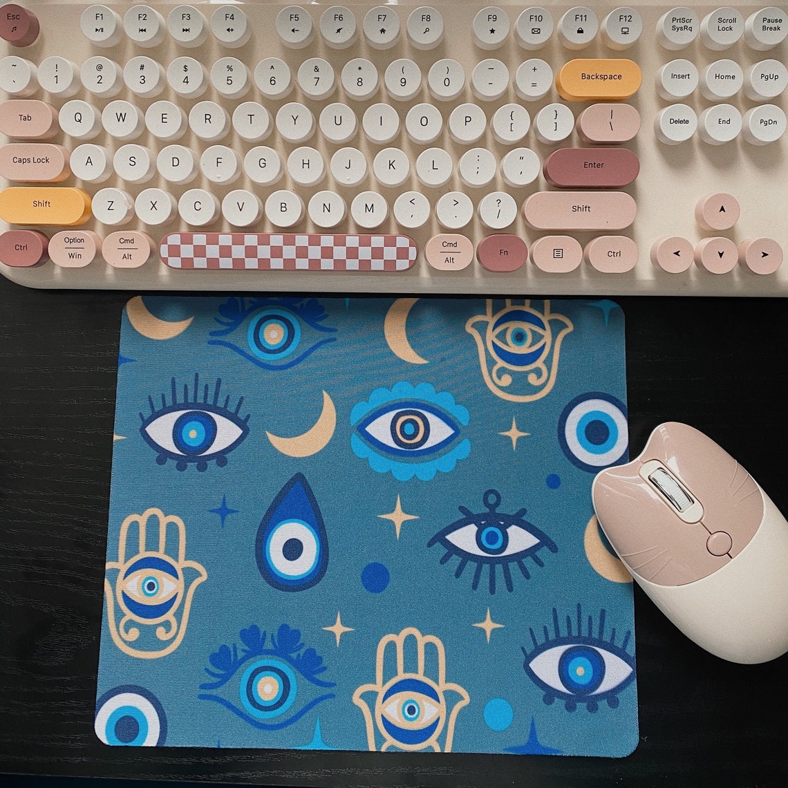 Aesthetic Positive Eye Mouse Pad | Desk Decor | Gamer | Kawaii | Mouse ...