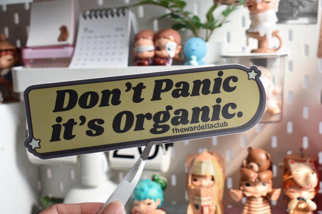 Don't Panic It's Organic Bumper | Trending | Sticker Bumper | Decal | Aesthetic | Sticker | Car ...