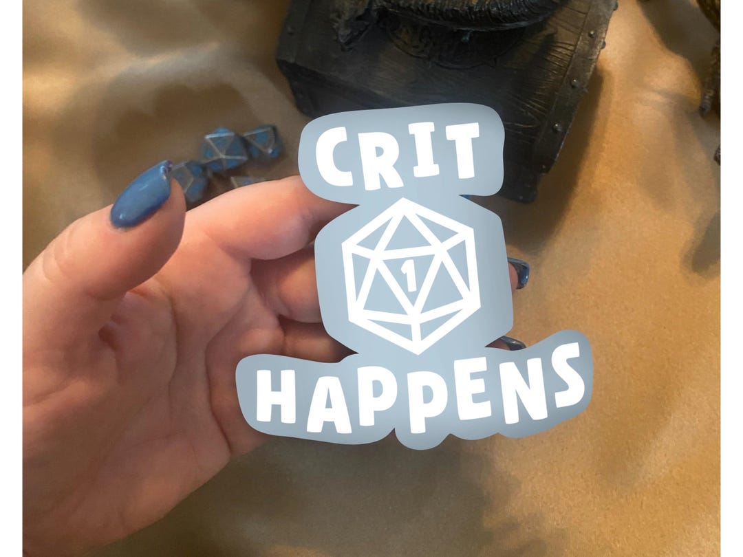 Dnd ‘crit Happens’ Vinyl Decal - Etsy