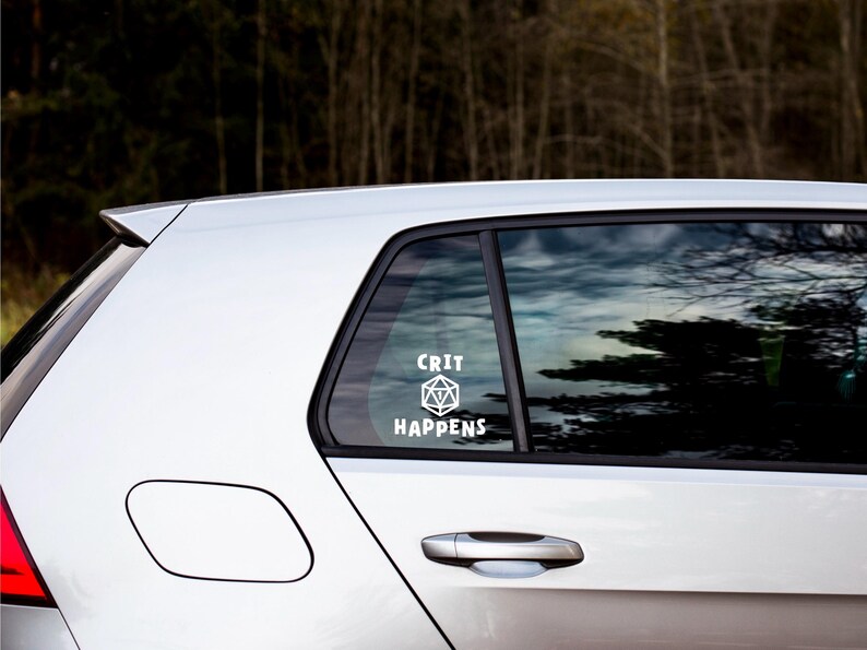 Dnd ‘crit Happens’ Vinyl Decal - Etsy