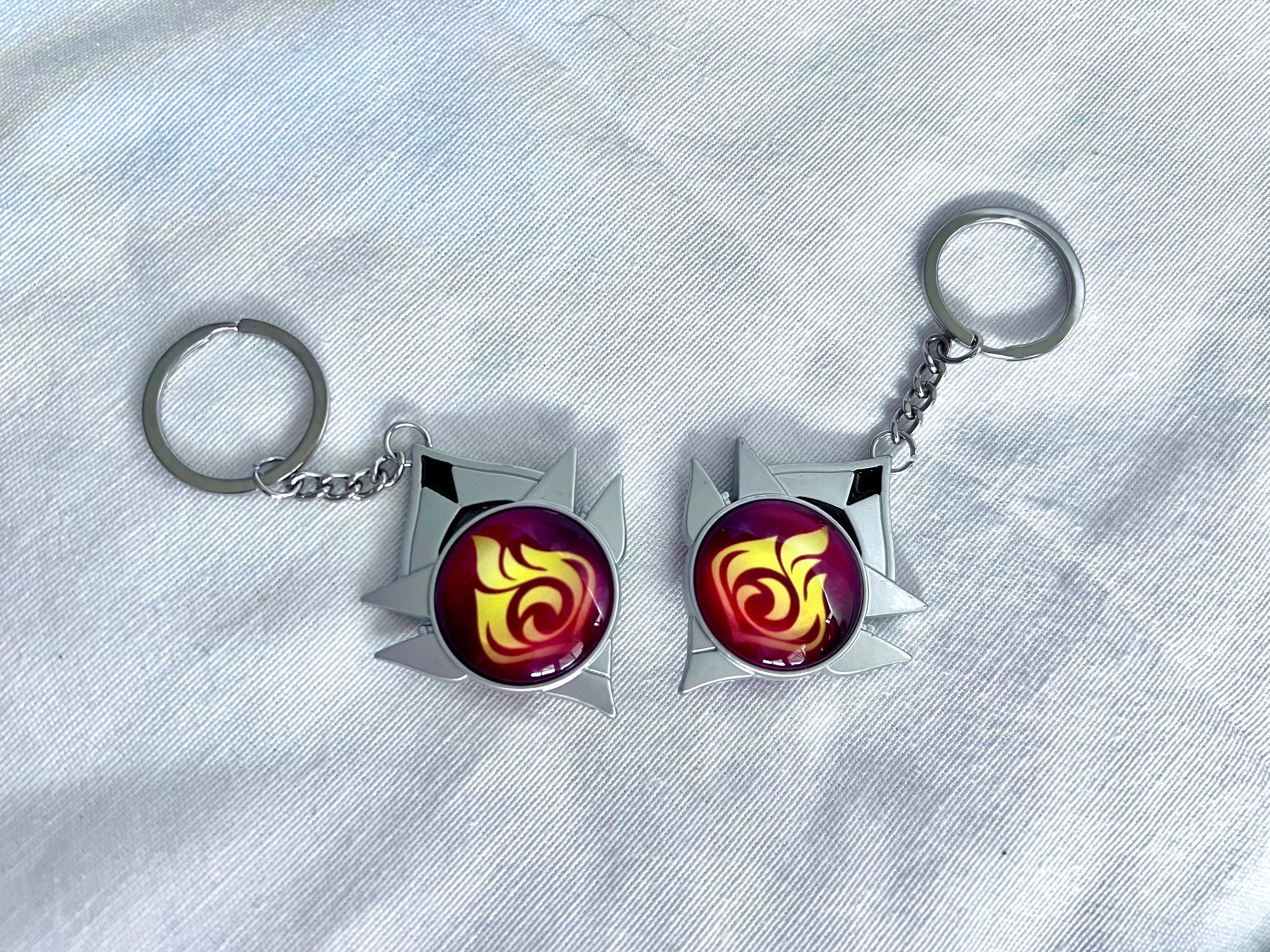 Genshin Impact Pyro Vision Keychain - Etsy