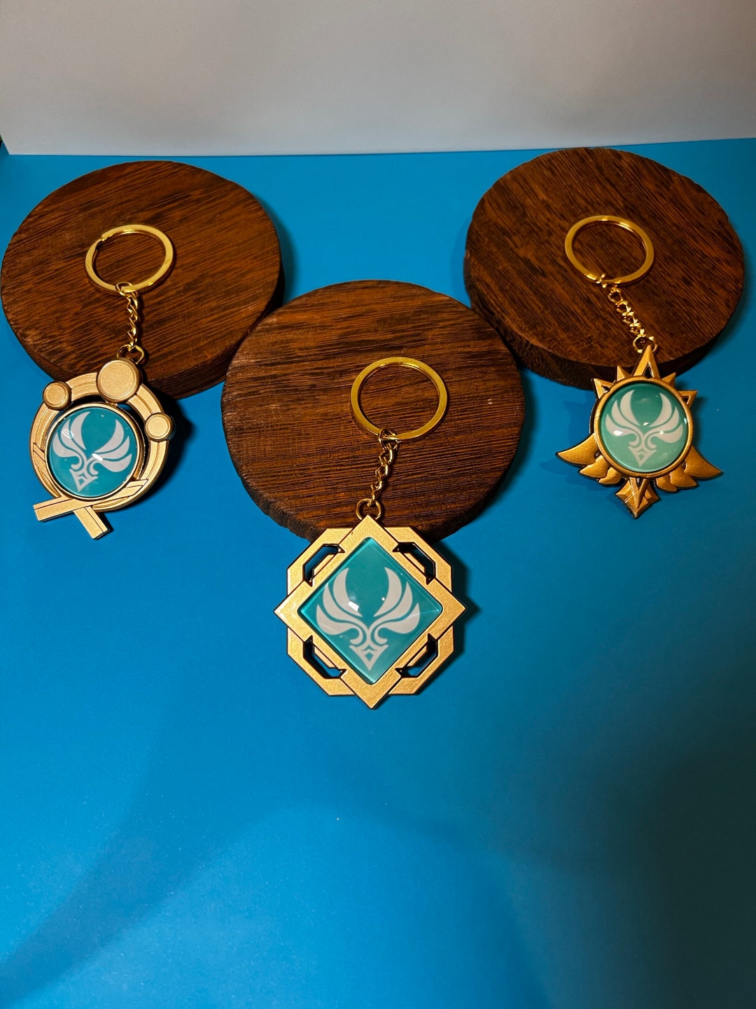 Genshin Impact Anemo Vision Keychain - Etsy