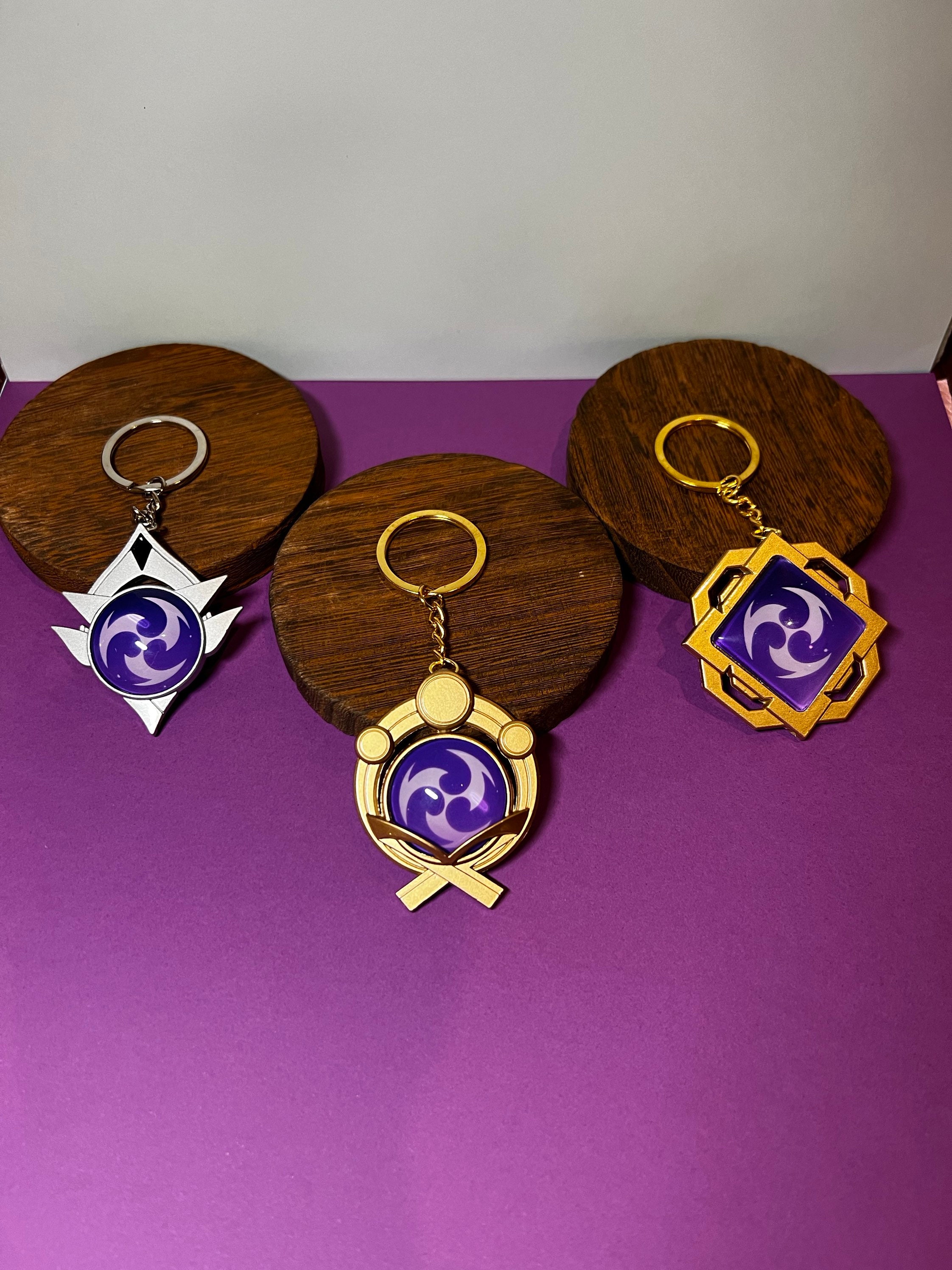 Genshin Impact Electro Visions Keychain - Etsy