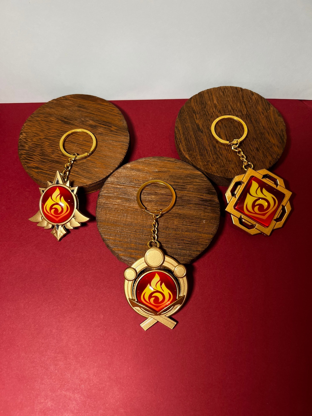 Genshin Impact Pyro Vision Keychain - Etsy