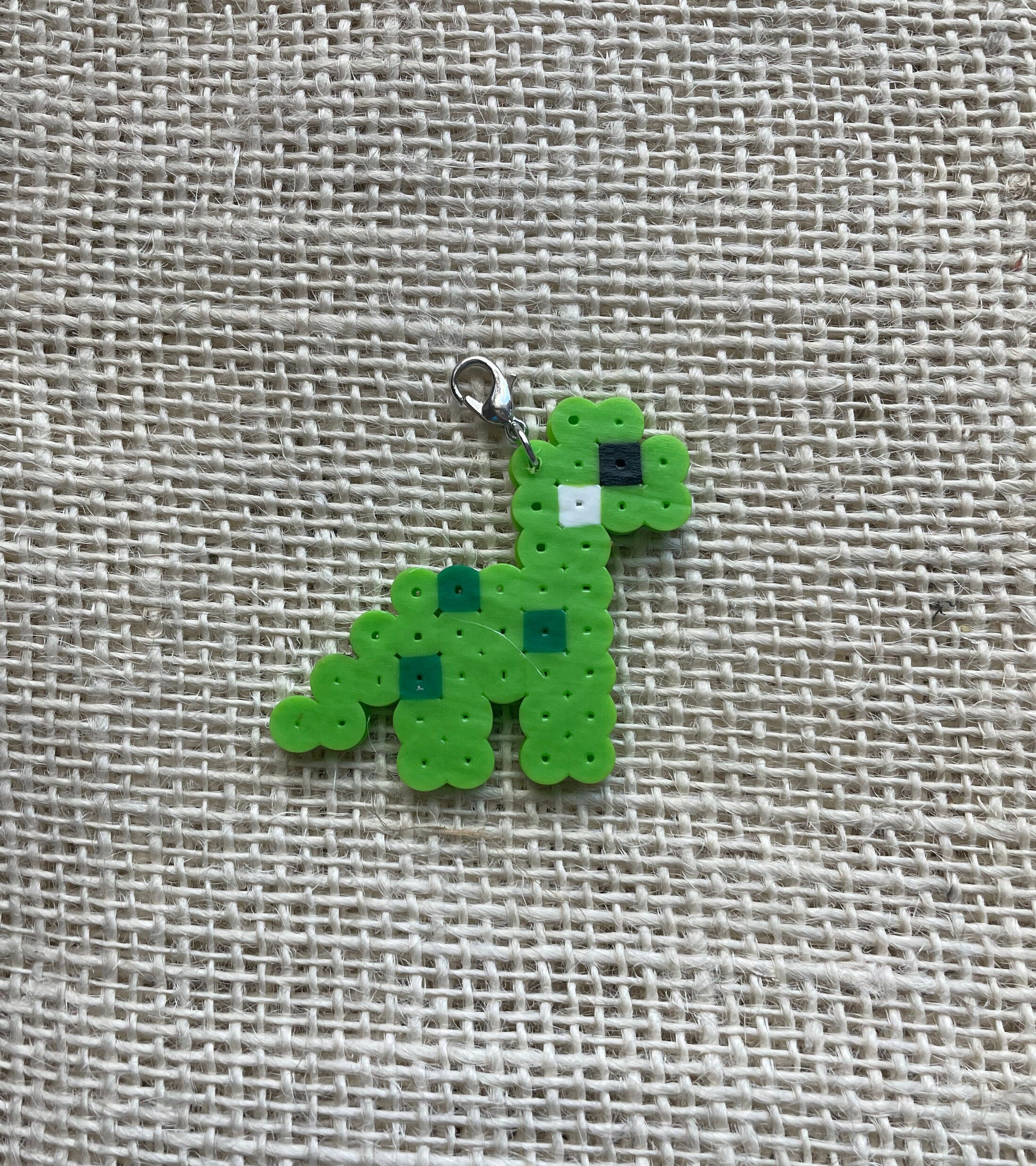 Cute Dino Perler Bead Keychains - Etsy