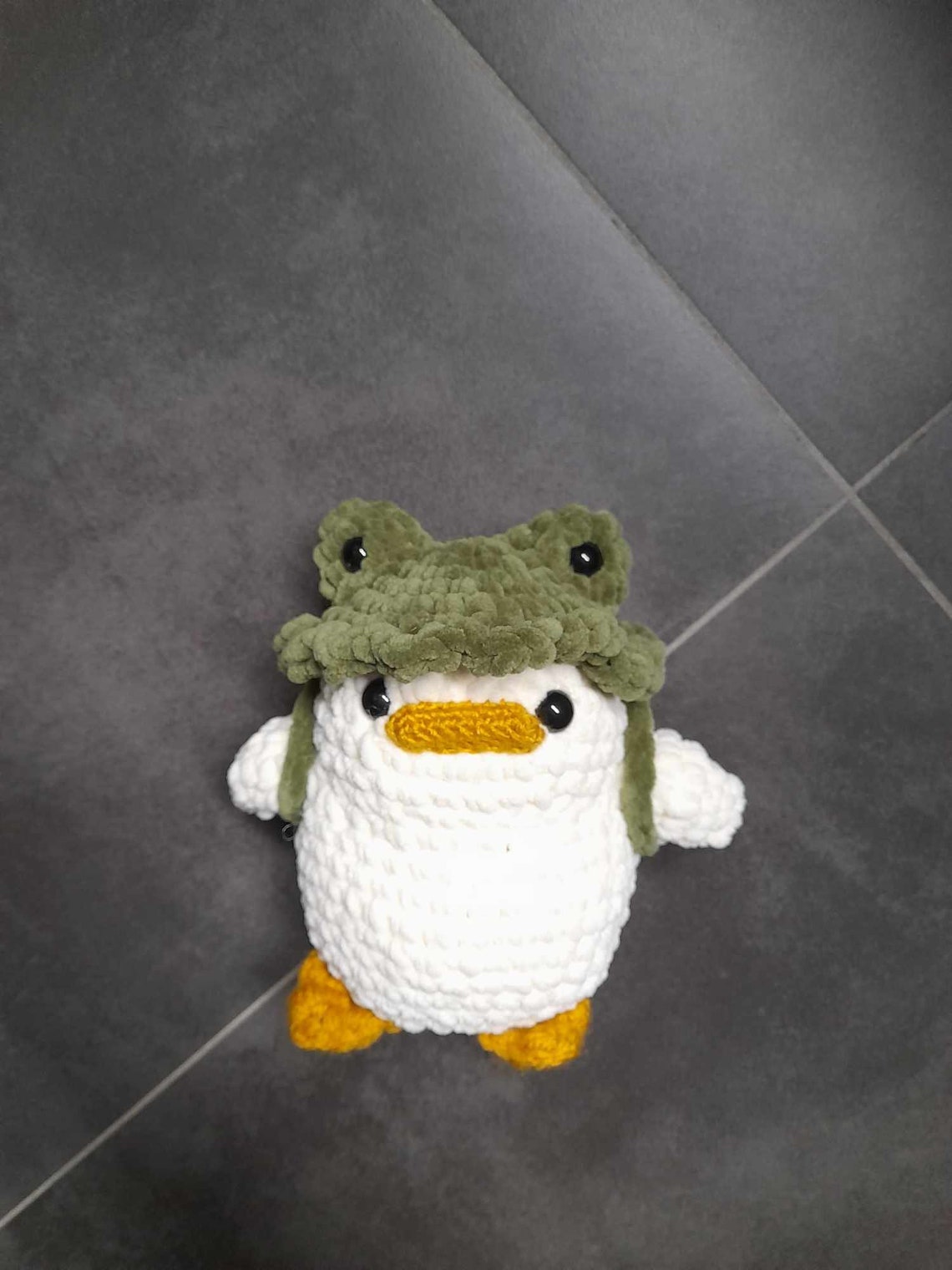Duck With Frog Hat Downloadable Pattern - Etsy