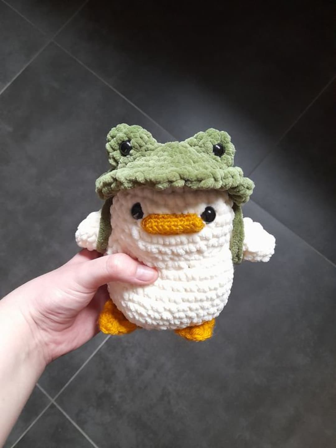 Duck With Frog Hat Downloadable Pattern - Etsy