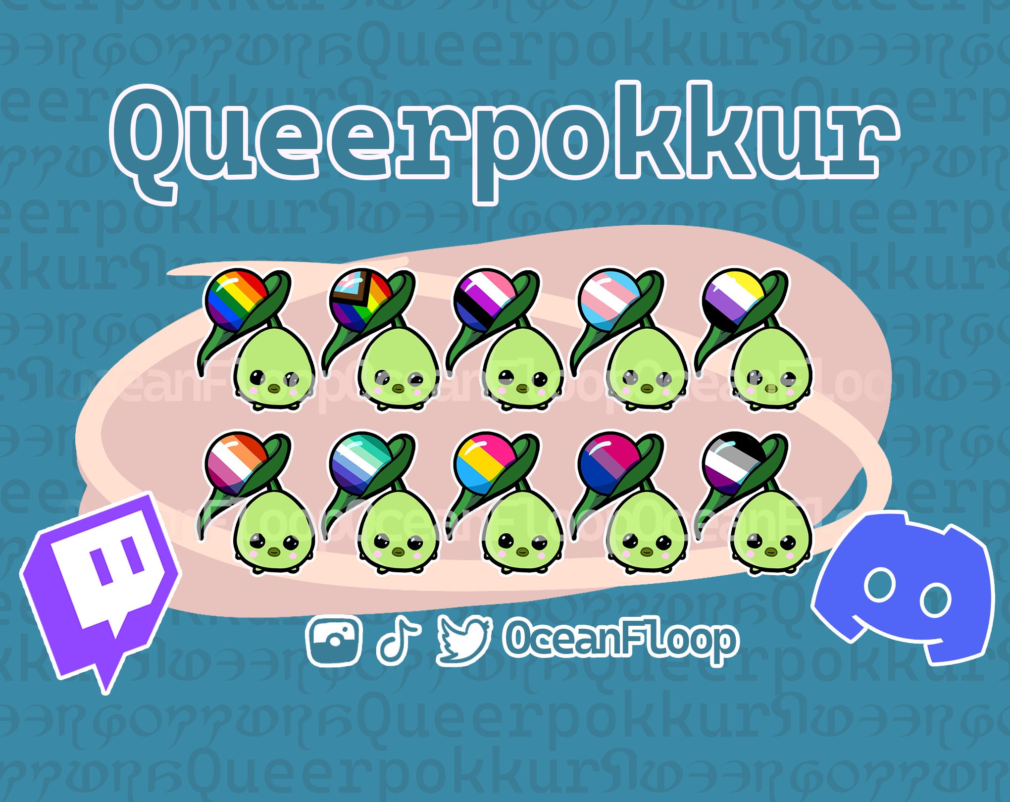 10 Pride Pokkur Twitch Emotes Final Fantasy XIV Korpokkur - Etsy