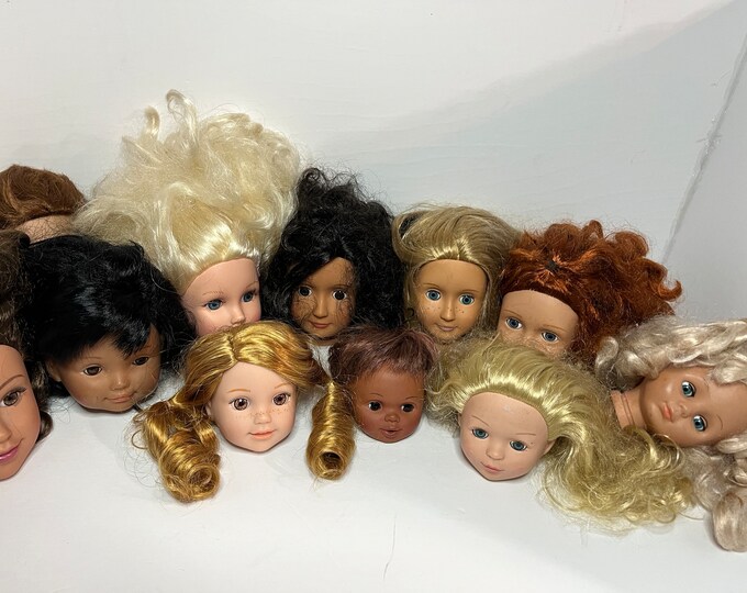 Large Female Doll Heads Random Selection, Sold Individually - Etsy