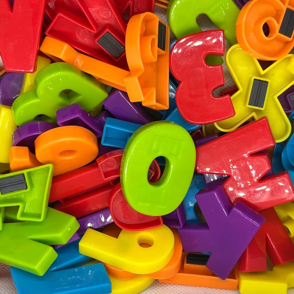 Plastic Magnetic Letters - Etsy