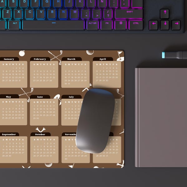 2025 Calendar Mouse Pad - Etsy