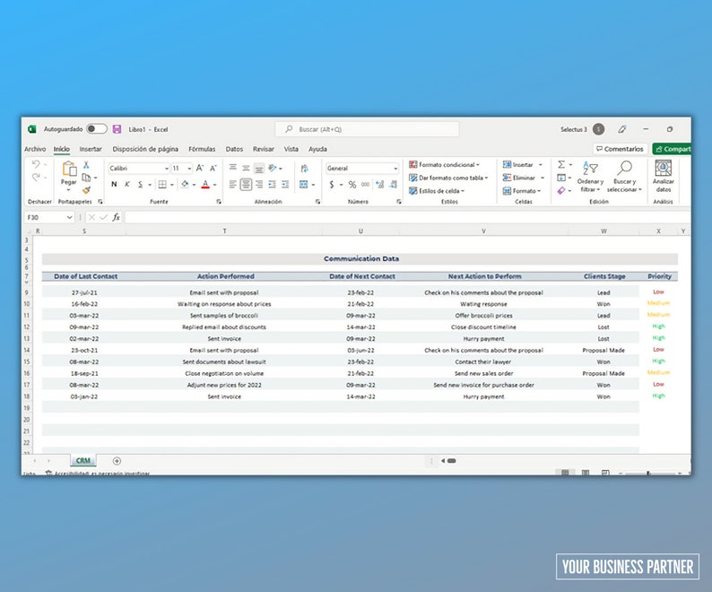 Customer Database/ Customer List/ Leads/ CRM/ Excel Template/ Easy to ...