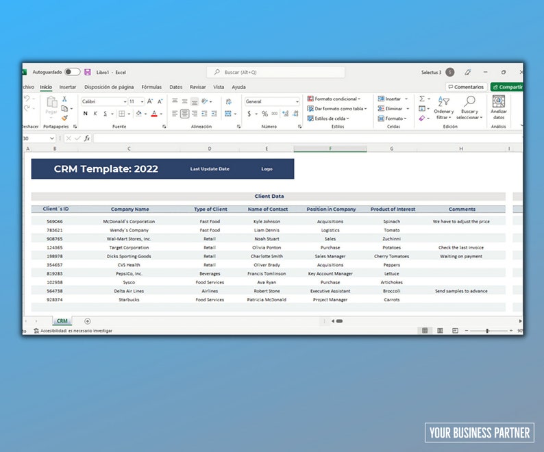 Customer Database/ Customer List/ Leads/ CRM/ Excel Template/ Easy to ...