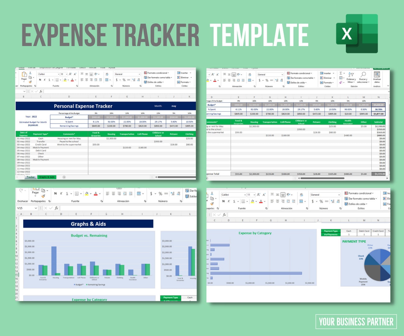 Personal Expense Tracker/ Excel Template/ Easy to Use/ Simple ...