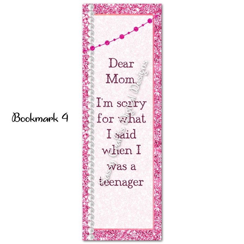 Mom Printable Bookmark Set Printable Bookmarks Digital - Etsy