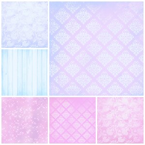 Dreamy Pastel Digital Paper Set, Instant Download, 300 DPI Paper, Set ...