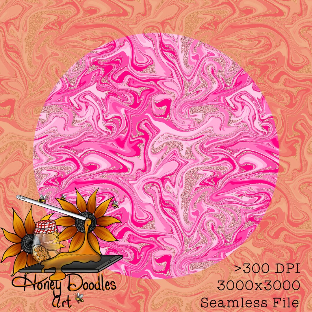 Bubblegum Pink Glitter Marble, Seamless File, Digital Paper - Etsy