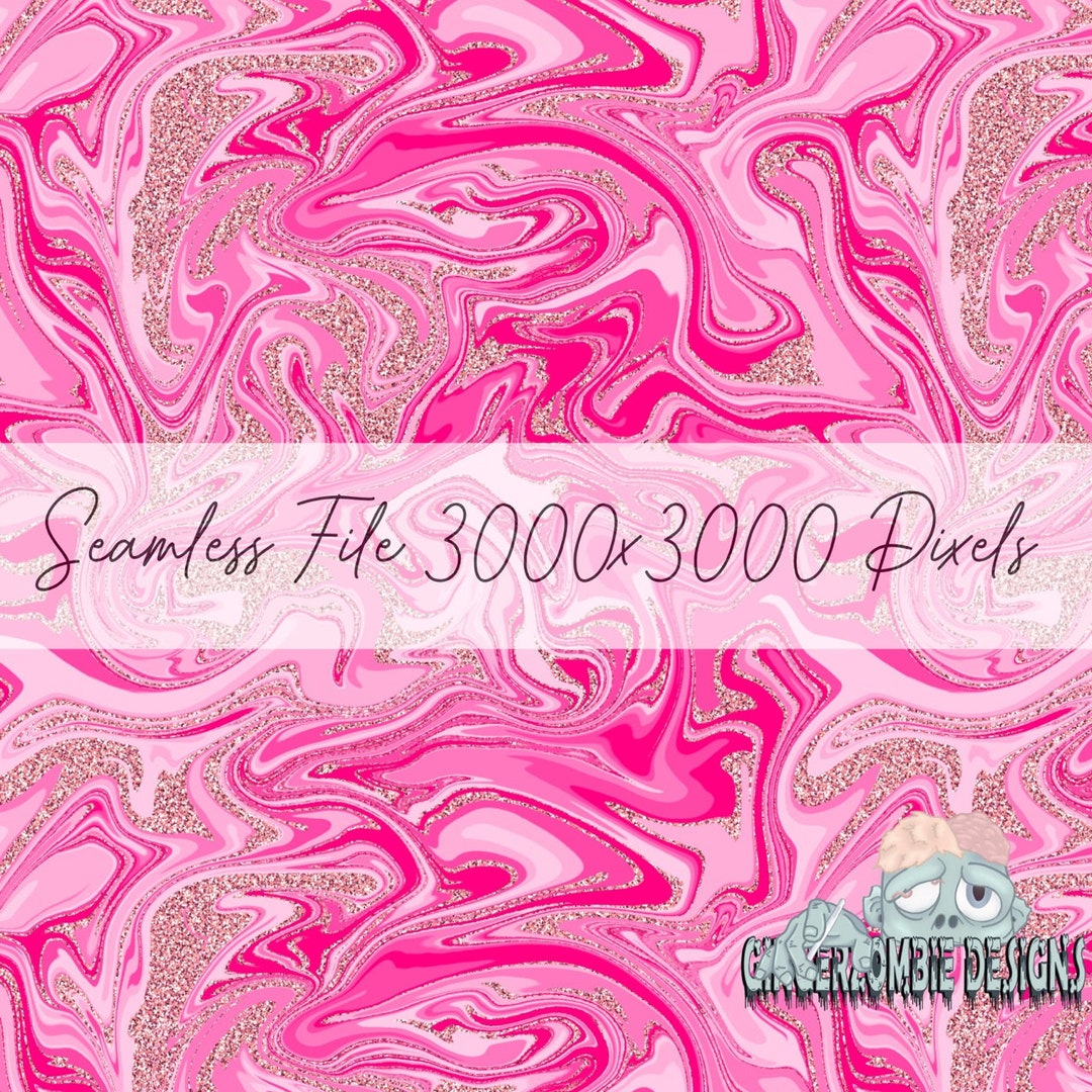 Bubblegum Pink Glitter Marble Seamless File Digital Paper - Etsy